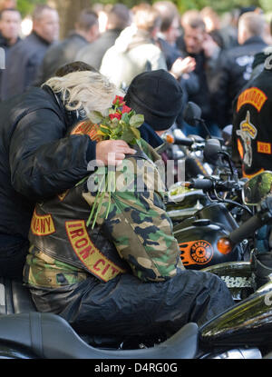 Members of Bandidos motorcycle gang attend the funeral of a murdered ...