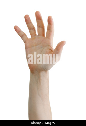 Asking for help hand gesture isolated Stock Photo - Alamy
