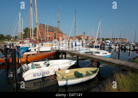 Orth, Germany, the town center and inner harbor of Orth Stock Photo - Alamy