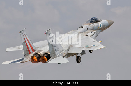 A McDonnell Douglas F-15C Eagle Baz aircraft of the Israeli Air Stock ...