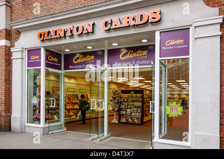 Clinton Cards Shop in Canterbury Kent England Stock Photo - Alamy