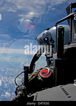 An air-to-air view of a joint formation of aircraft participating in ...
