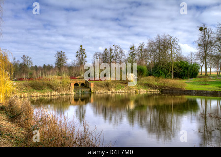 Marks Hall Estate, Braintree, Essex. A view inside the grounds on a ...
