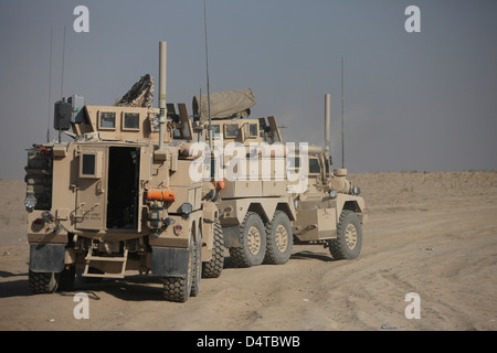 A Cougar 6x6 Mine Resistant Ambush Protected Vehicle patrols the ...