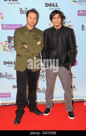 Members of the Turkish band Manga arrive for the MTV Europe Music ...