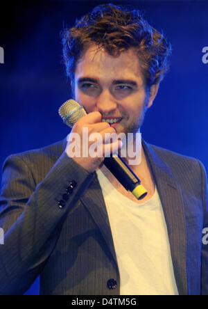 British actor Robert Pattinson poses during a photo call for the film ...