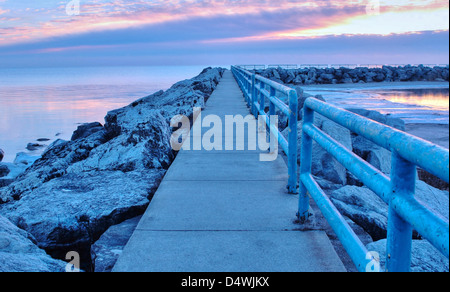 Lexington Michigan boat harbor Stock Photo - Alamy