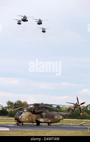 Military helicopters, Sikorsky CH-53G / GS, from below, the military ...