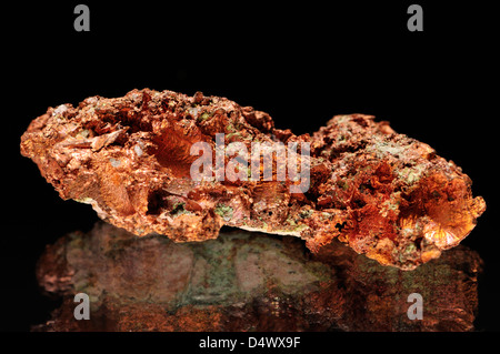 copper ore metal mineral sample used in manufacturing and jewelry Stock ...