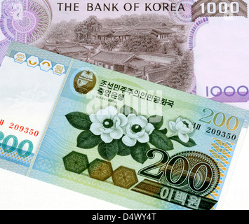 North Korean Bank Notes Stock Photo - Alamy