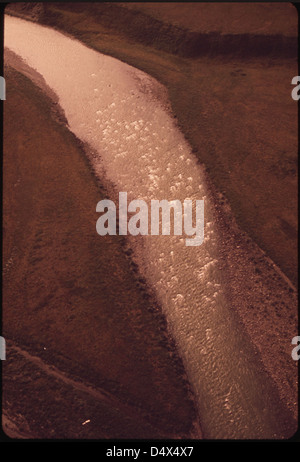 A NEAR VERTICAL VIEW OF THE ATIGUN RIVER EAST OF ITS INTERSECTION WITH ...