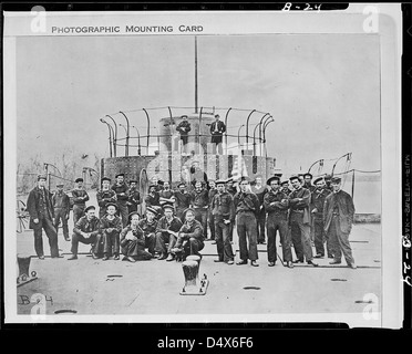 This photograph by Mathew Brady shows the ironclad warship USS Onondaga ...