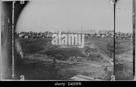 Winter quarters at City Point, Virginia, used during the American Civil ...