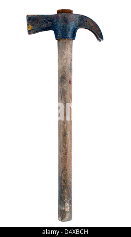 Old rusty hammer isolated on white background with clipping path Stock ...