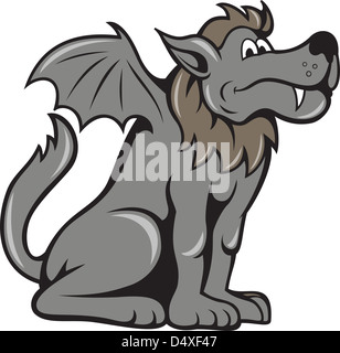 Illustration of a Kludde, a mythical Belgian beast that is a large ...