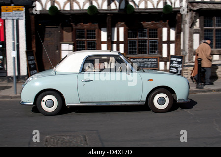 Nissan Figaro car at Cars in the Park motoring festival, Leamington Spa ...
