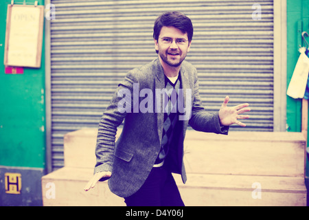 Comedian Trevor Lock in Brixton market Stock Photo - Alamy