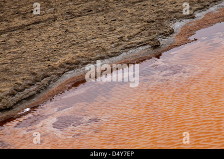 Namibia, Walvis Bay. Salt Pan Refinery Truck Stock Photo - Alamy