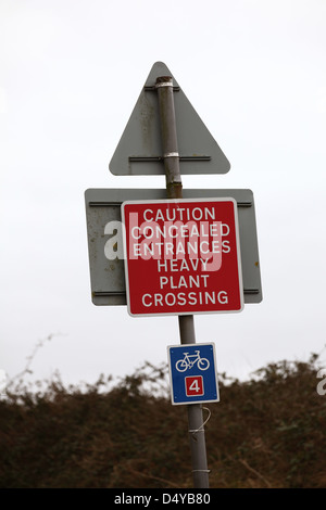 Concealed Entrances sign Stock Photo - Alamy