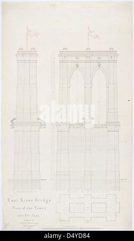 An architectural plan from the New York Public Library showing a ...