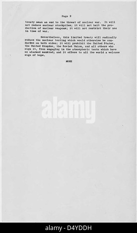 The Nuclear Test Ban Treaty, signed on July 26, 1963, aimed at limiting ...