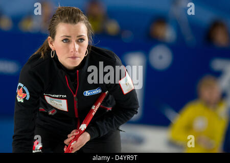 Emma Miskew (CAN), MARCH 20, 2013 - Curling : World Women's Curling ...