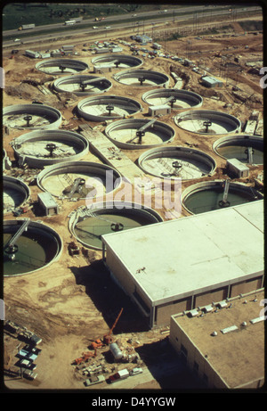 A 1973 photograph showing the expansion of the Blue Plains Sewage ...