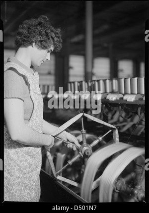 This image captures the process of silk production at William Skinner ...