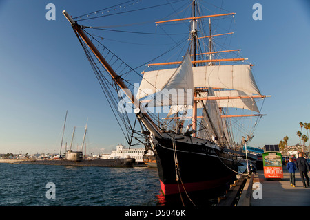 full-rigged iron windjammer ship Star of India in San Diego, California ...