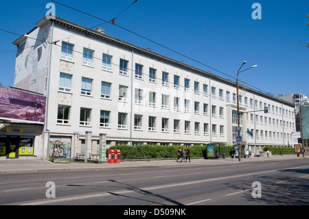 The University of Tallinn, Estonia on Narva mnt in Tallinn, Estonia in ...