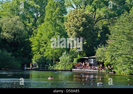 Hampstead Mixed Bathing Pond London UK Stock Photo - Alamy