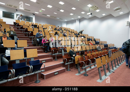 Tallinn, Estonia, students work in the development space of the ...