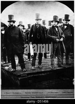 SS Great Eastern ship launch site on the Isle of Dogs, London. April ...