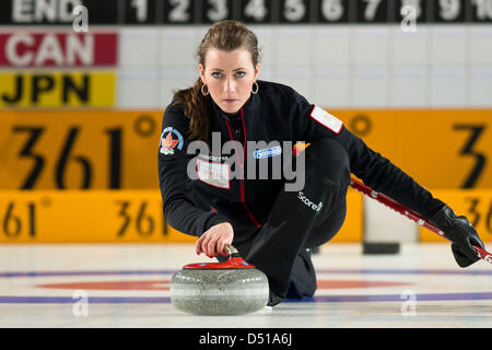 Emma Miskew (CAN), MARCH 21, 2013 - Curling : World Women's Curling ...