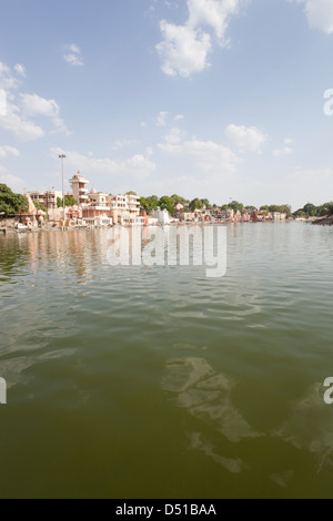 Temple at Shipra Ghat, Shipra River, Ujjain, Madhya Pradesh, India ...