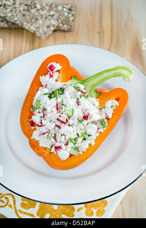 Raw stuffed peppers Stock Photo - Alamy