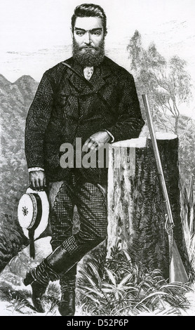 NED KELLY (1854-1880) Australian bushranger awaits execution at ...