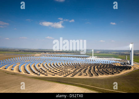 Solar power plant, Sanlucar la Mayor, Seville province, Region of ...