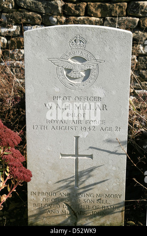 war graves RAF cemetery Little Rissington Gloucestershire England UK ...