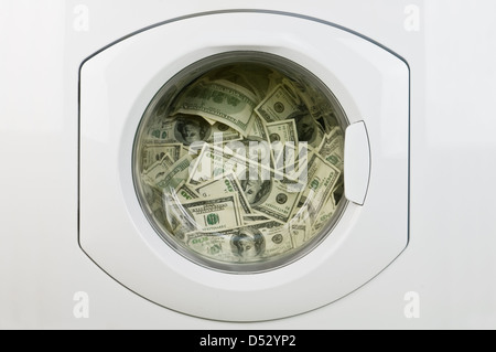 money in washing machine close up Stock Photo - Alamy