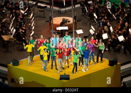 Gelsenkirchen, Germany, SING DAY OF SONG at the Veltins Arena Stock ...