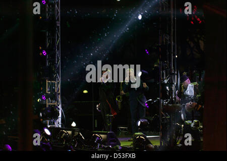 Madness perform a concert in the last live broadcast from the BBC TV ...