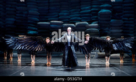 HANDOUT - A handout picture shows dancer Marijn Rademaker (C, Meister ...