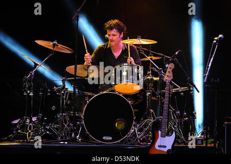 Drummer Danny Thompson performs during a The Alan Parsons Live Project ...