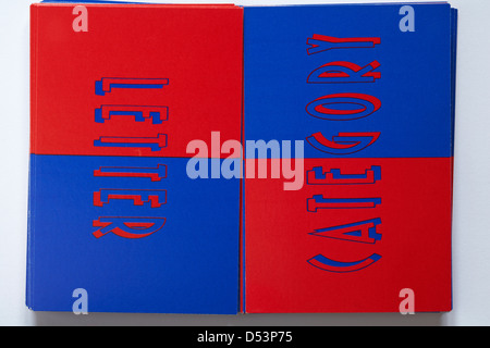 category cards in Categorically Speaking game card game isolated on ...