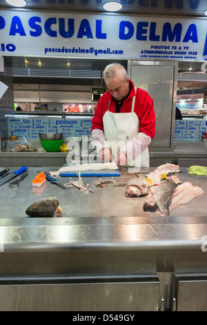 Fresh Fish, Valencia central market, Spain Stock Photo - Alamy