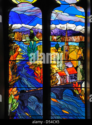 North nave window. Glenmuick (Ballater) Parish Church. Ballater, Royal ...