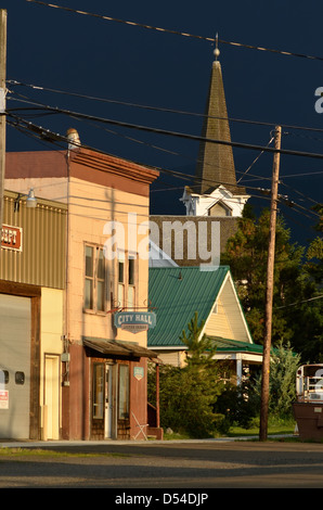The town of Lostine, Oregon on a stormy summer day Stock Photo - Alamy