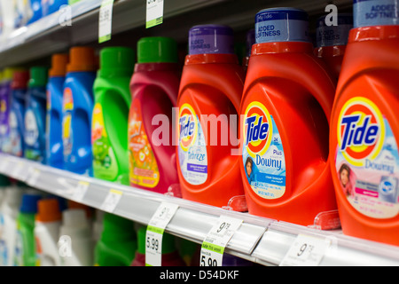 Tide laundry detergent on display at a Costco Wholesale Warehouse Club ...