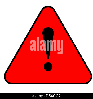 red warning sign Stock Photo - Alamy